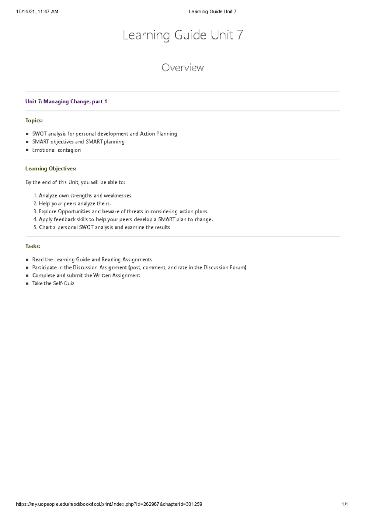 Learning Guide Unit 7 Emotional Intelligence term 1 - 10/14/21, 11:47 ...