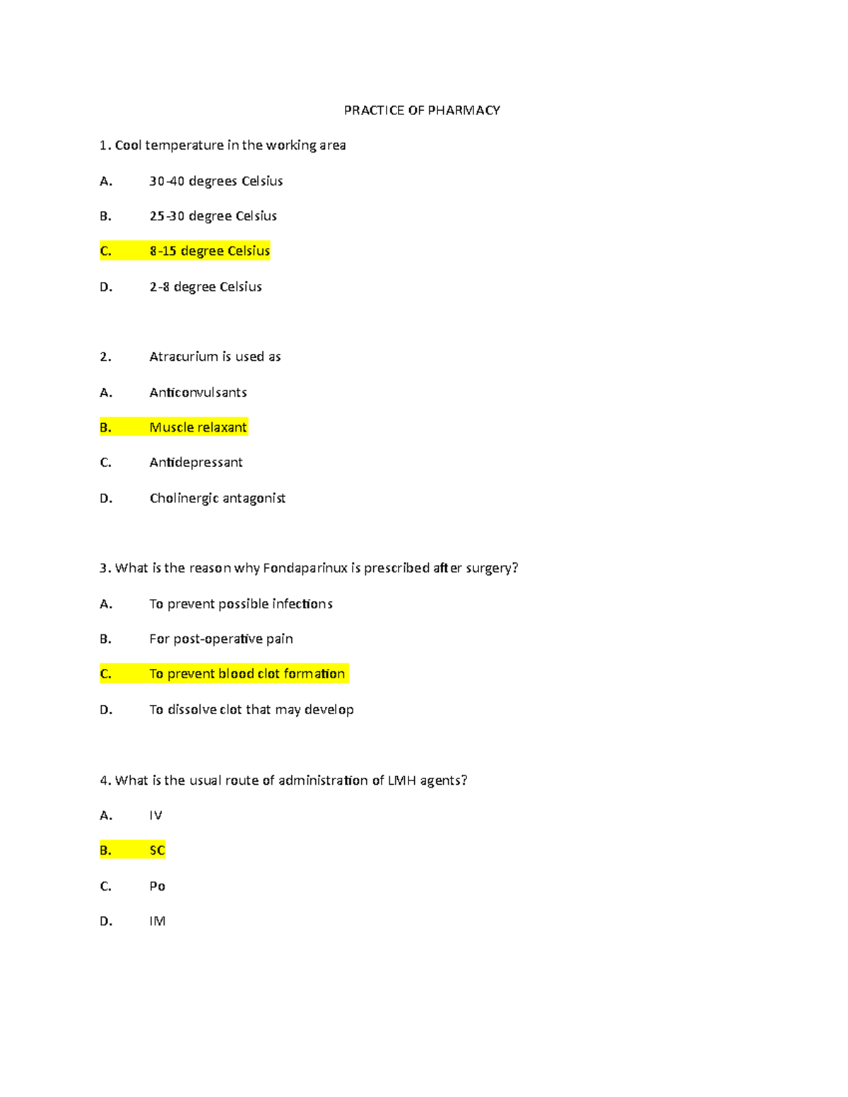 Practice OF Pharmacy 2 - Pacop materials with a rationale - PRACTICE OF ...