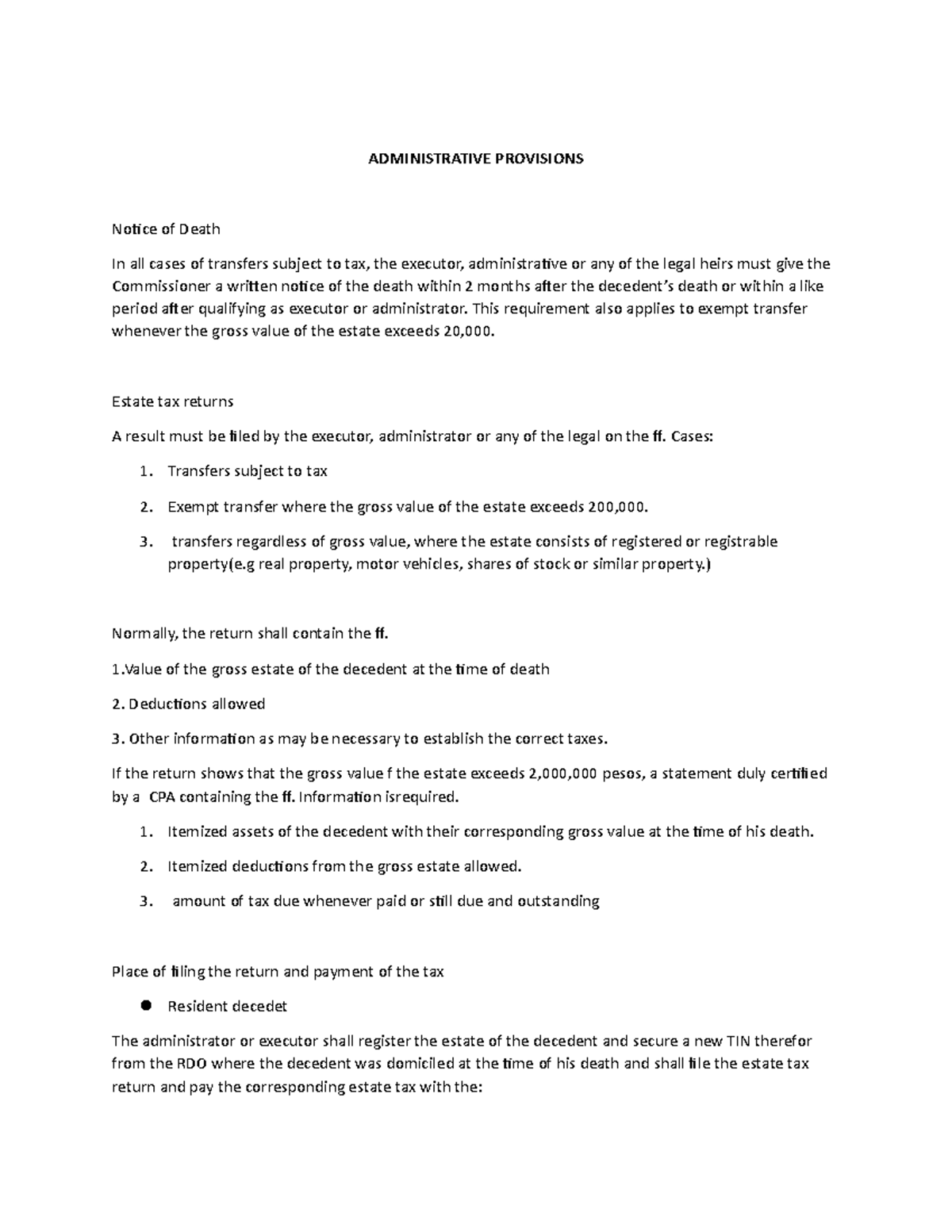 Chapter 10 Administrative Provisions - ADMINISTRATIVE PROVISIONS Notice ...