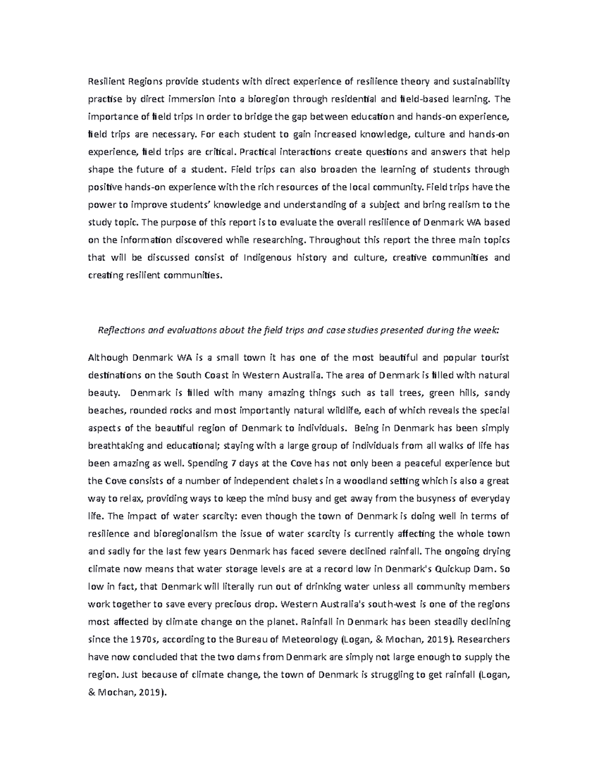 Class Notes 3 - Resilient Regions provide students with direct ...