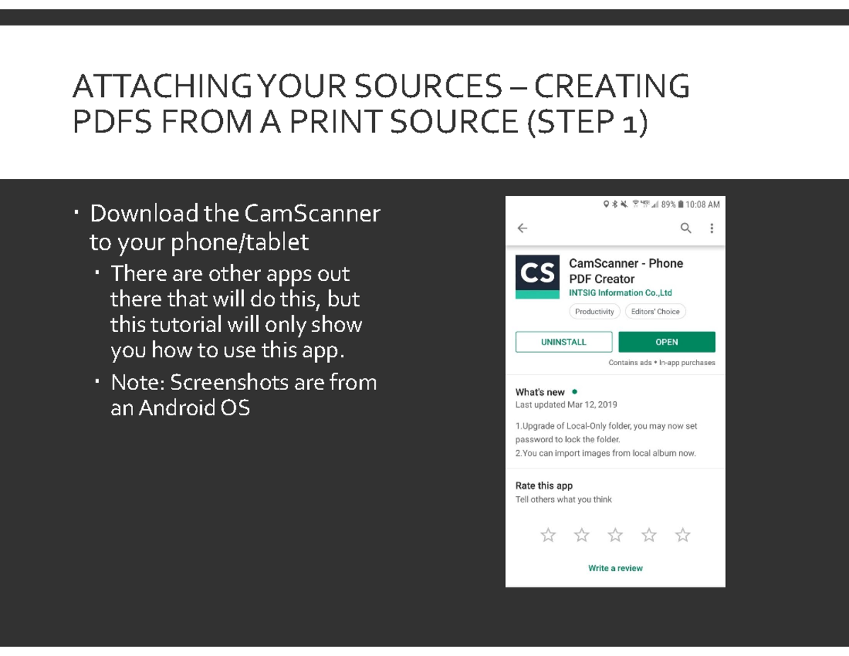 Guide to Scanning Sources, Marking, and Compiling PDFs - ATTACHING YOUR ...
