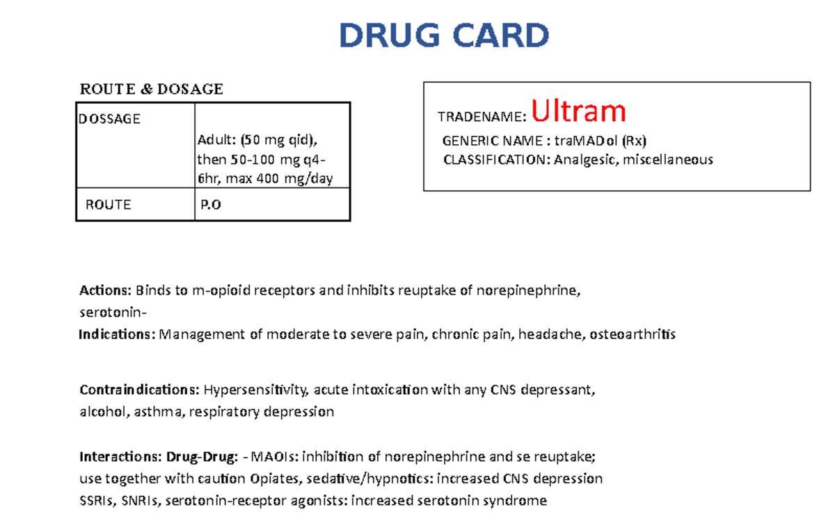 Benztropin - DRUG CARDS - DRUG CARD ROUTE & DOSAGE Actions: Binds to m ...