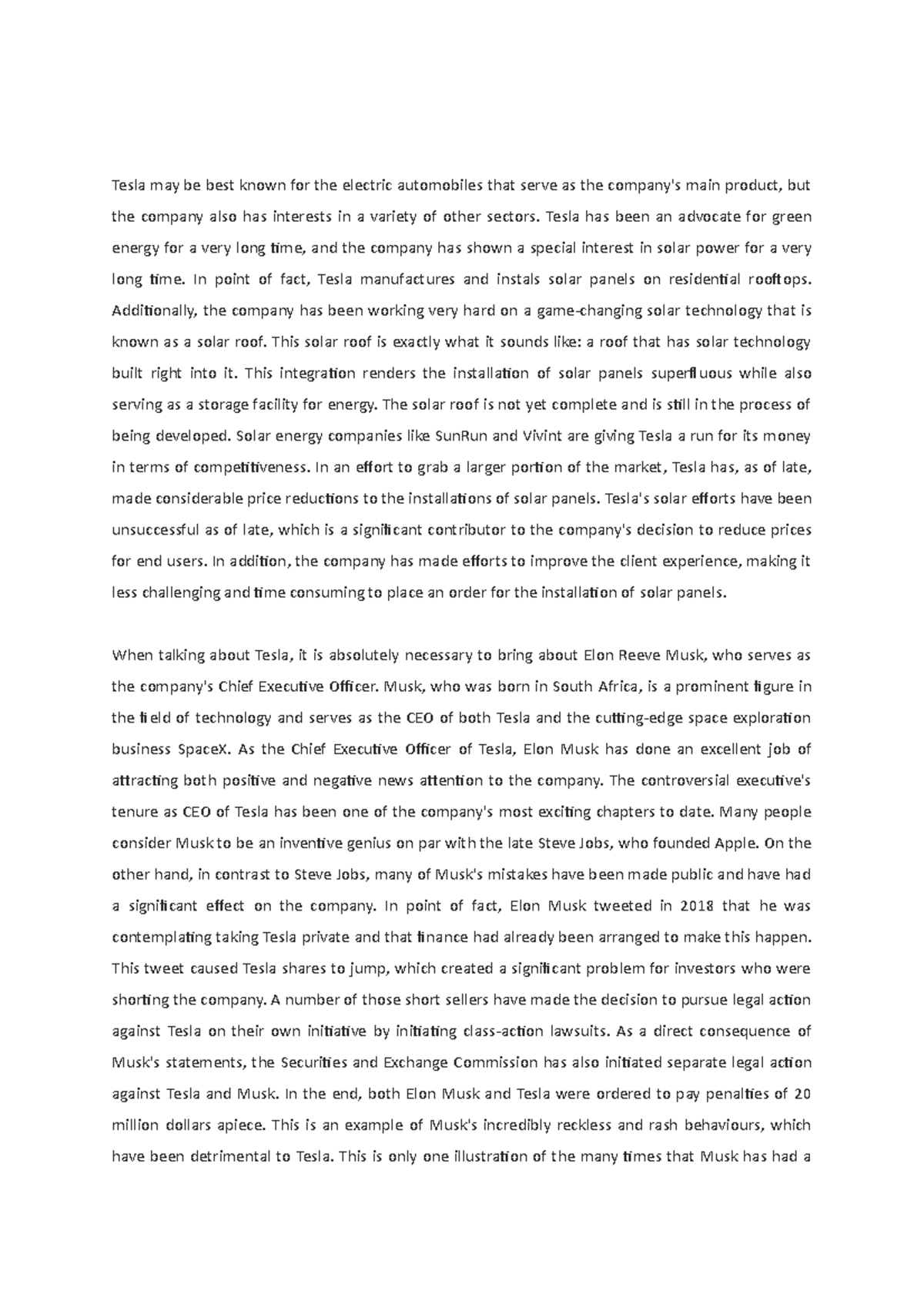 Tesla benefits and drawbacks 2 - Tesla may be best known for the ...