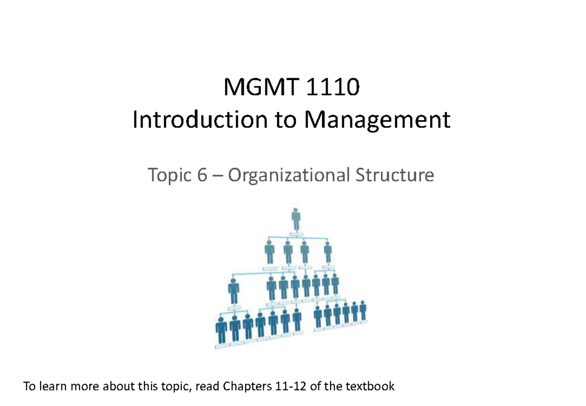 MGMT1110 Topic 6 organizing - Warning: TT: undefined function: 32 Warning: TT: undefined ...