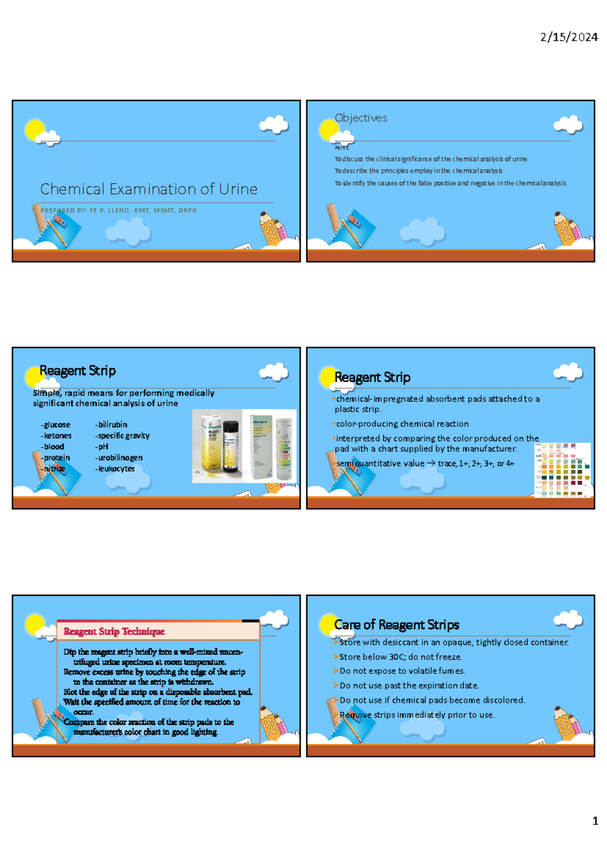 Chemical Analysis - Urinalysis - Chemical Examination of Urine PREPARED ...