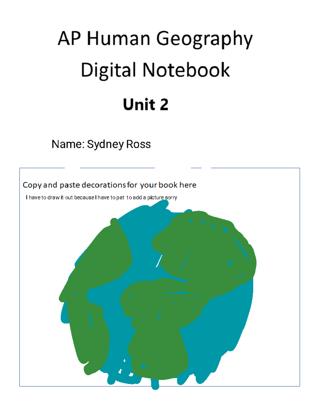Kami Export - AP Human Geography Interactive Map Journal Unit 2 - Type ...