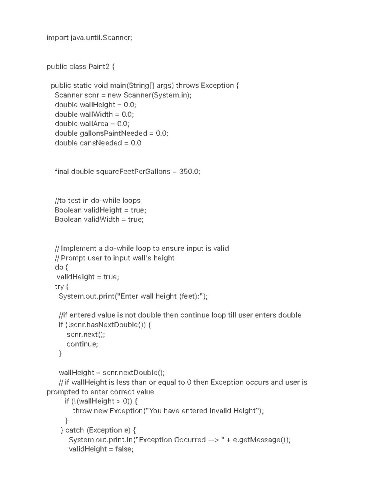 Paint 2. java - import java.until; public class Paint2 { public static void main(String[] args ...