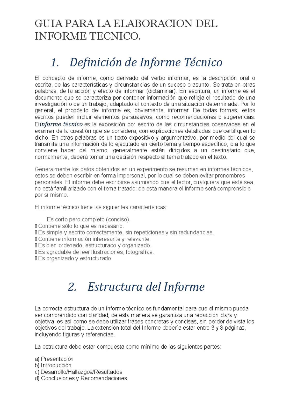 Guia para informe - guias - GUIA PARA LA ELABORACION DEL INFORME ...