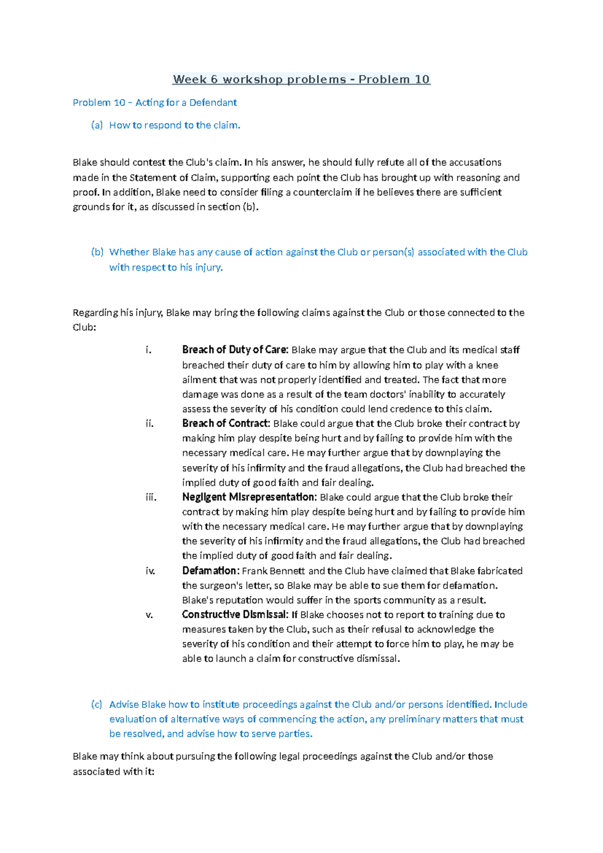 Week 6 workshop problems - Problem 10 - Week 6 workshop problems - Problem 10 Problem 10 ...