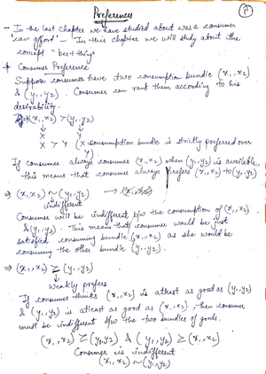 Utility class notes - Microeconomics - Studocu