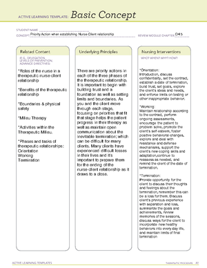Interpersonal Process Analysis - NURS 222 - WCU - Studocu