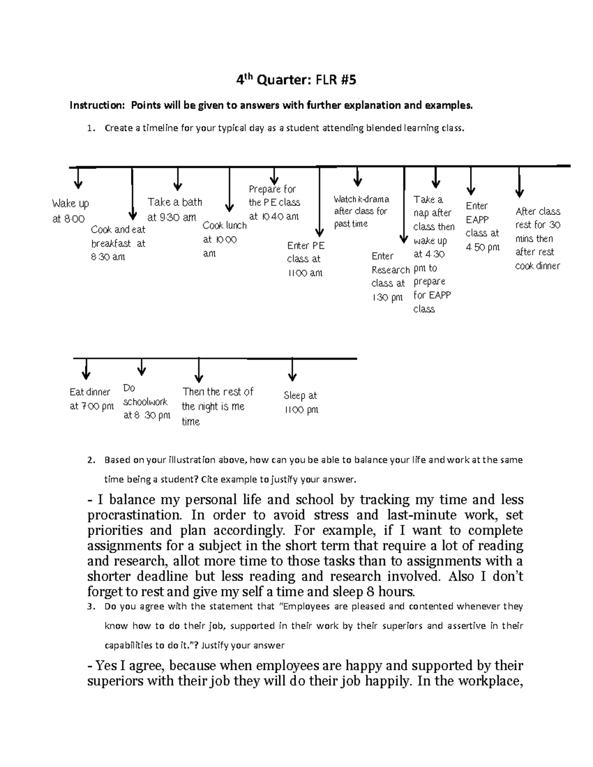 4th Quarter FLR #5 - Business Ethics - 4 thQuarter: FLR Instruction ...