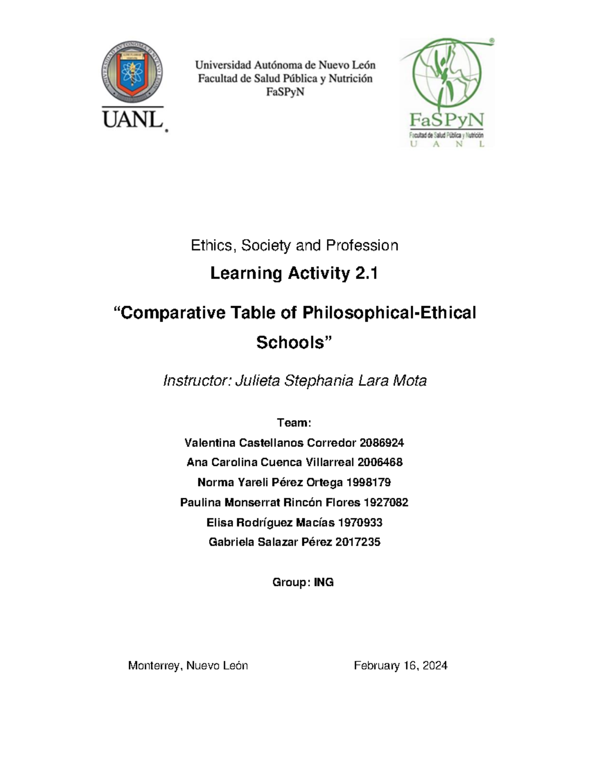 E2.1S6 - Actividad Nexus - Ethics, Society and Profession Learning ...
