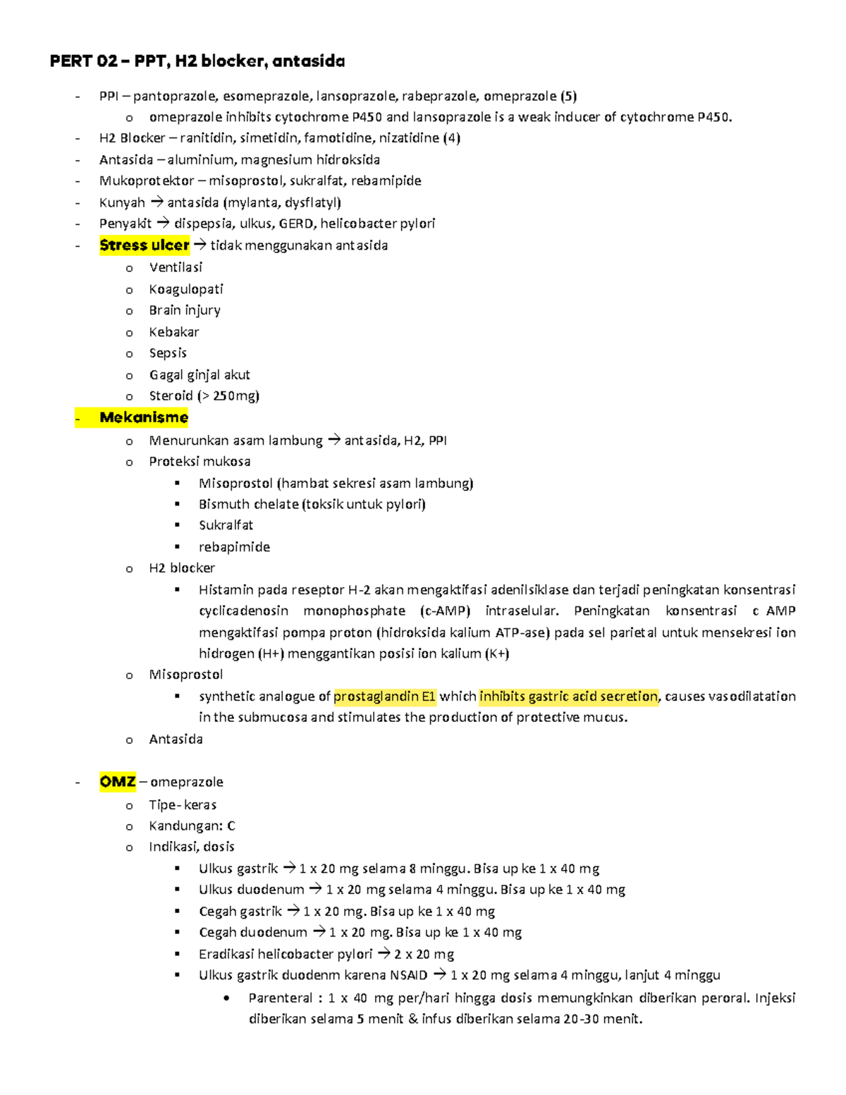 Obat Pencernaan - PPI – pantoprazole, esomeprazole, lansoprazole ...