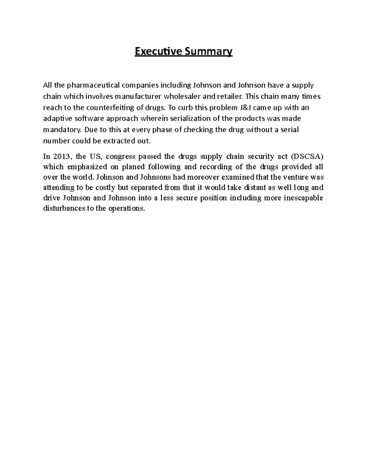 Case2 - seneca - Executive Summary All the pharmaceutical companies ...