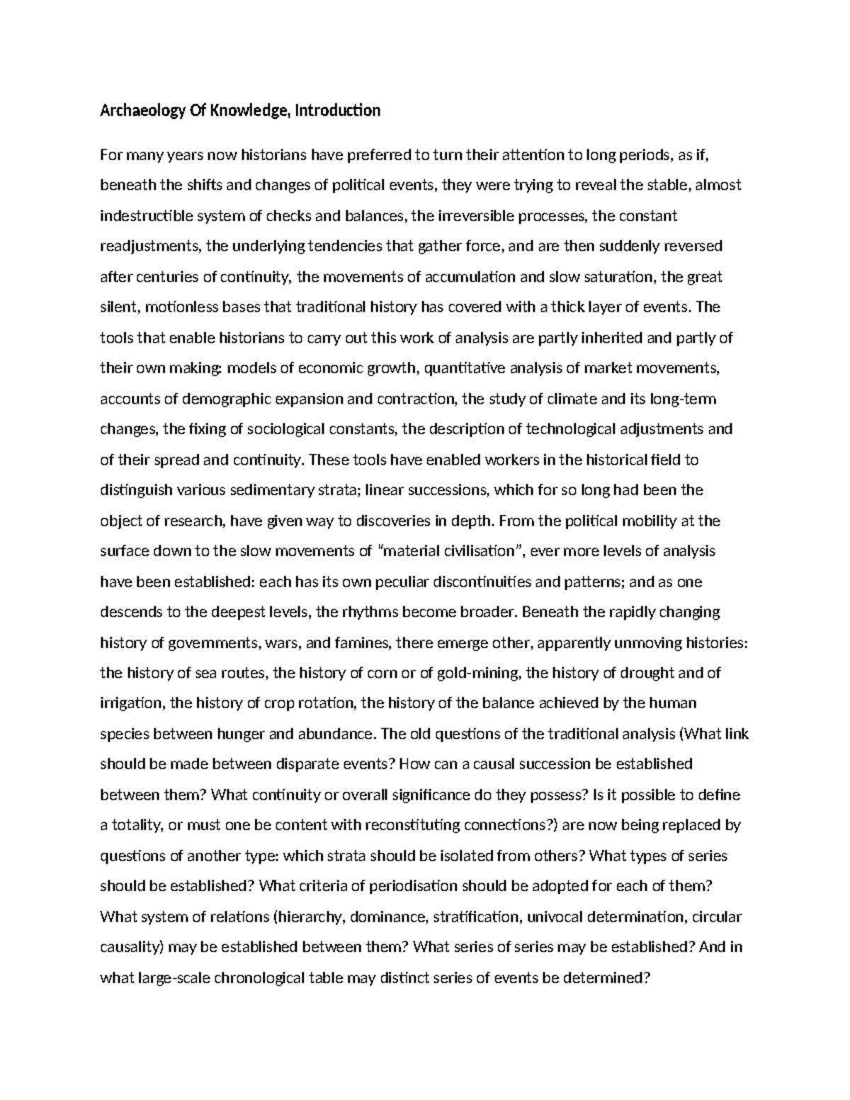 Archaeology Of Knowledge - The tools that enable historians to carry ...