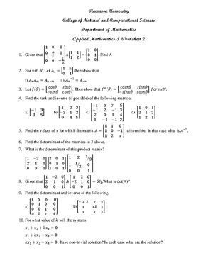 Final Exam bu - Math1011: Final Examination Department of Mathematics ...
