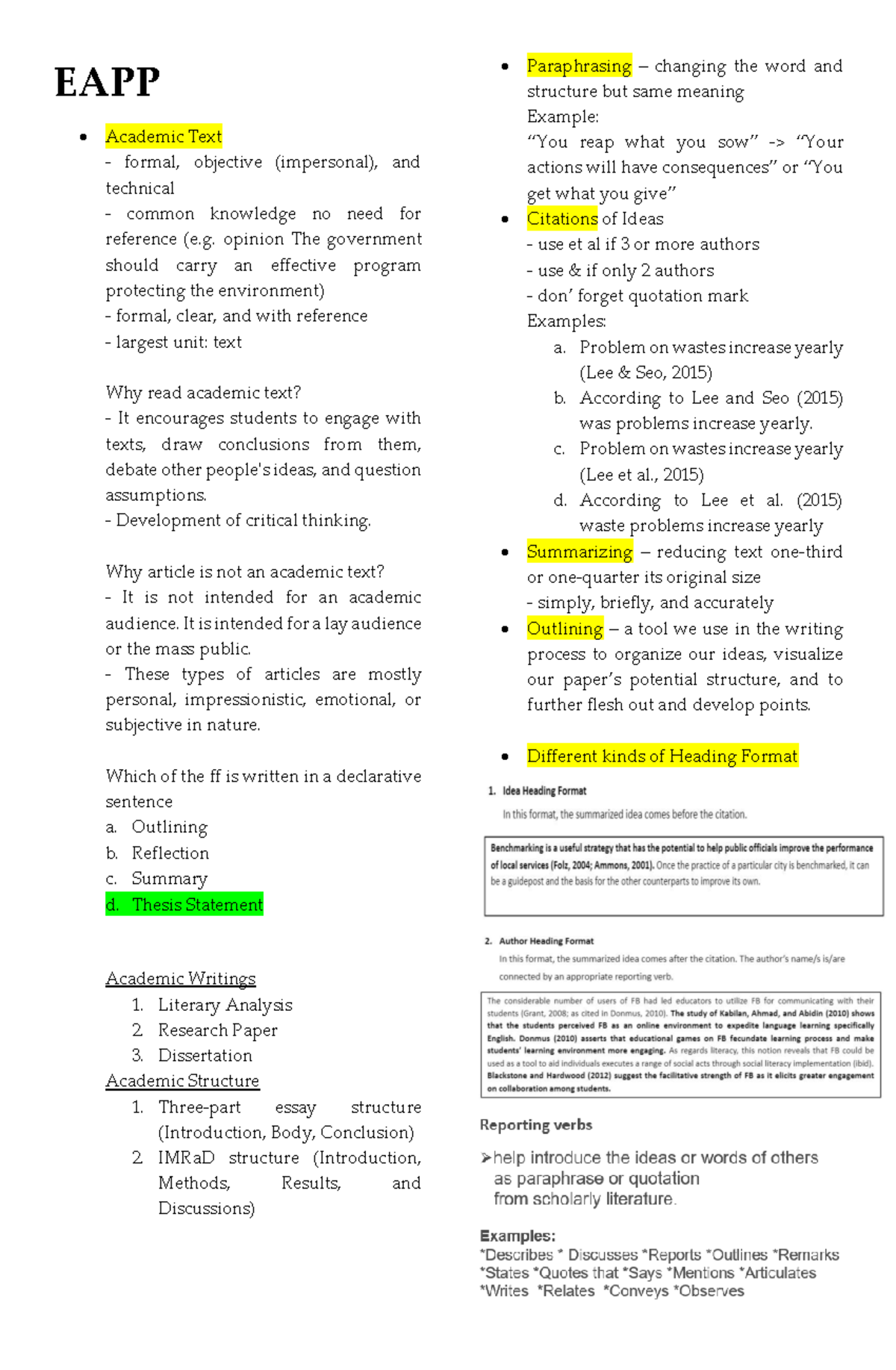 EAPP Reviewer - n/a - EAPP Academic Text formal, objective (impersonal ...