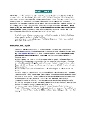 Section 1 Notes - History olevels stuff - MUHAMMAD YOUSUF MEMON DECLINE ...