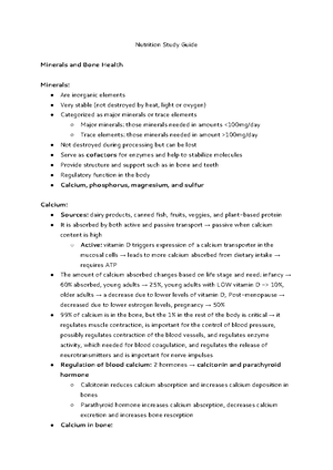 Nutrition Matters Part 1 &2 - Nutrition Matters Part 1 Objectives o ...