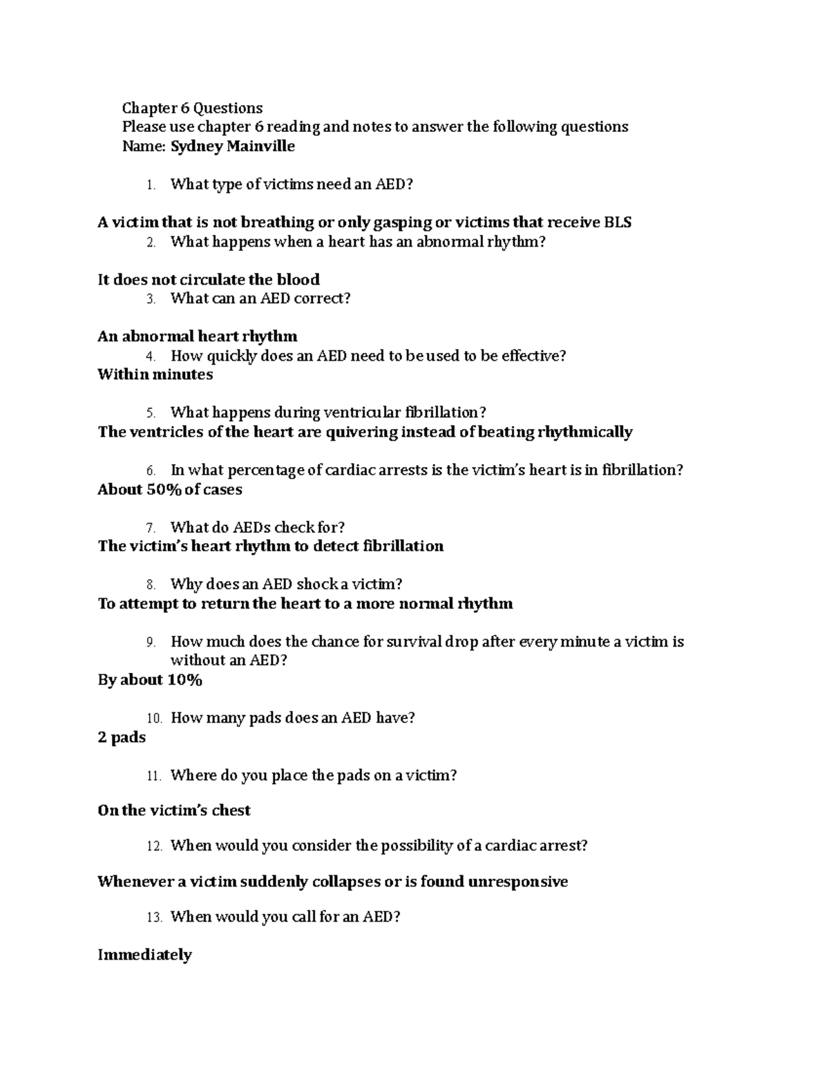Chapter 6 Questions - Mr. Lauzonis - Chapter 6 Questions Please use ...