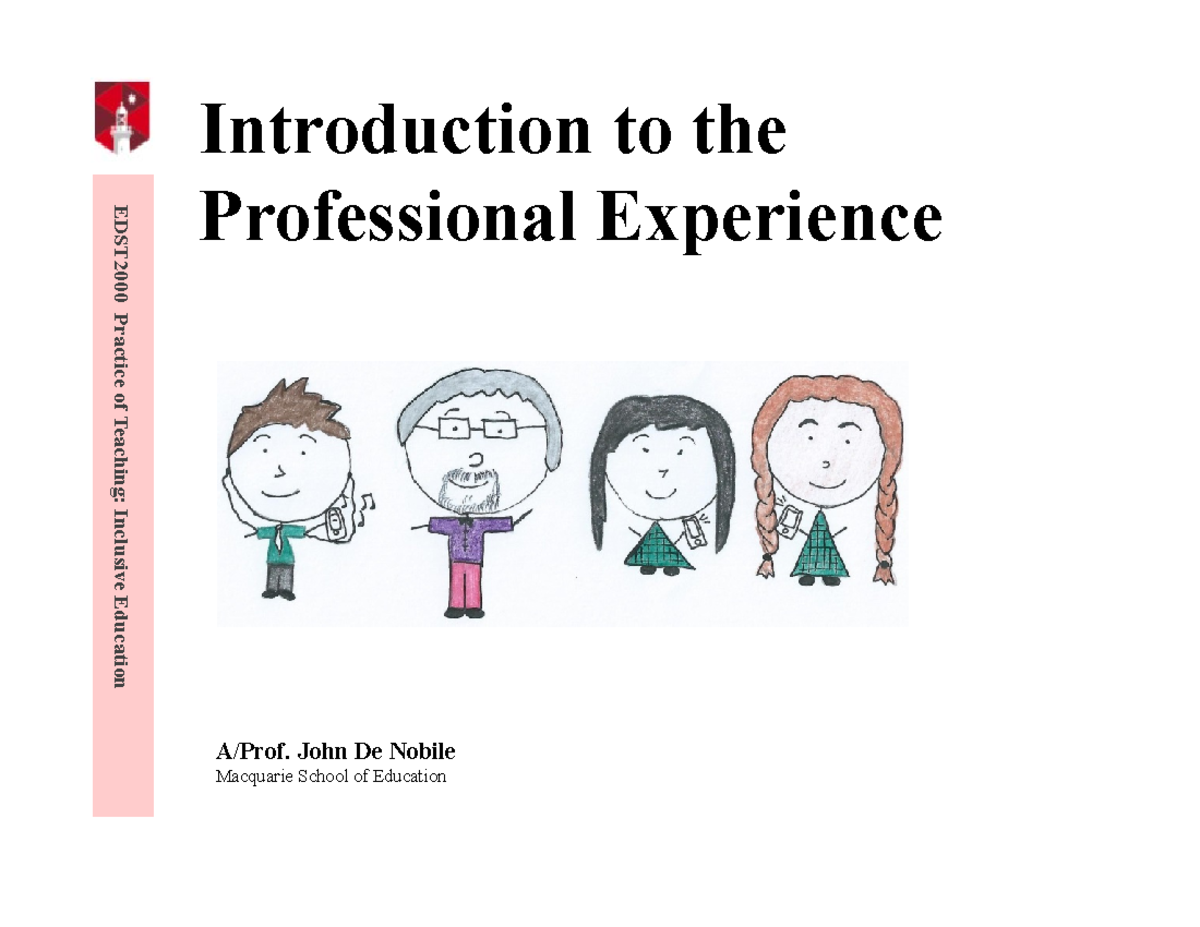 Wk 8 Lec notes - EDST2000 Practice of Teaching: Inclusive Education ...