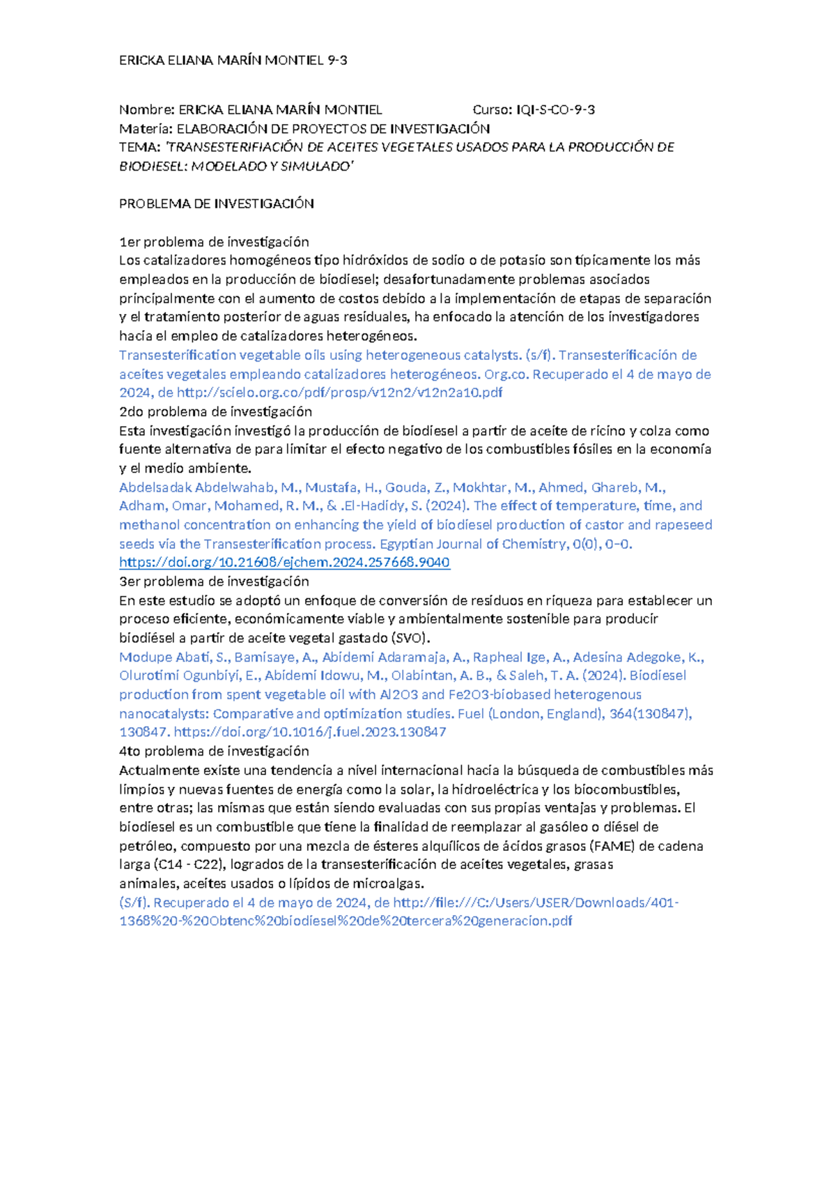 Tarea Elaboracion Imprimir - ERICKA ELIANA MARÍN MONTIEL 9- Nombre: ERICKA ELIANA MARÍN MONTIEL ...