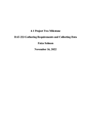 Course Infographic - DAT-223-H7268 - Studocu