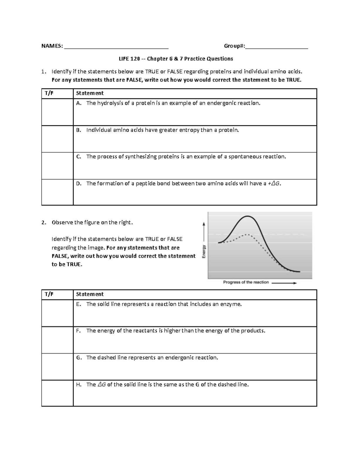 Chapter 6 & 7 Practice Questions - NAMES: _________________________________ - Studocu