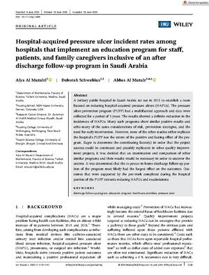 International Wound Journal - 2021 - Al Mutair - O R I G I N A L A R T ...