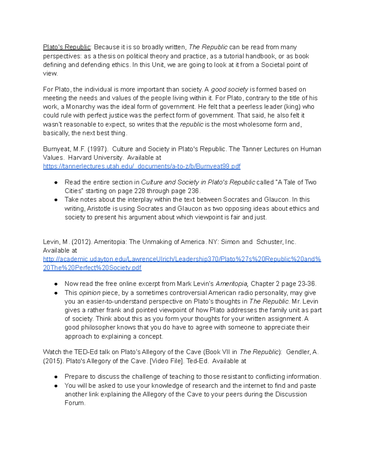 PHIL W4 Learning guide Introduction to Philosophy PHIL 1402 - Plato’s ...