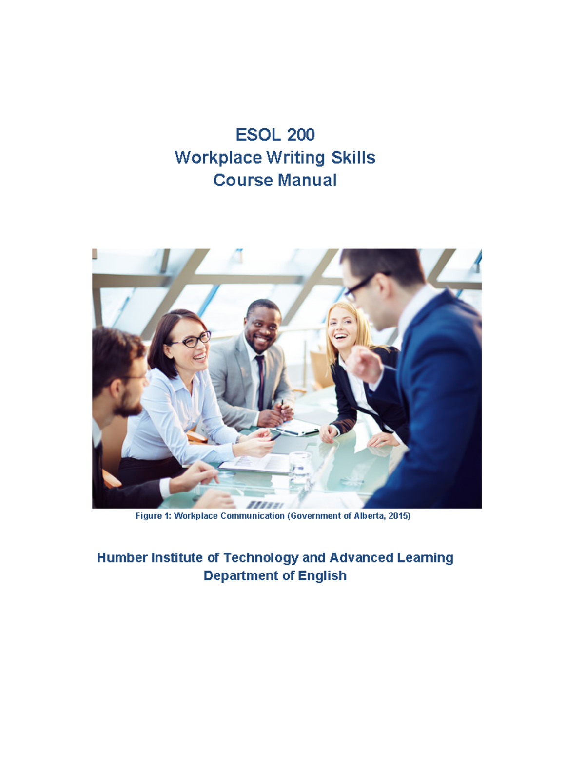 ESOL 200 Course Manual - online - ESOL 200 Workplace Writing Skills ...