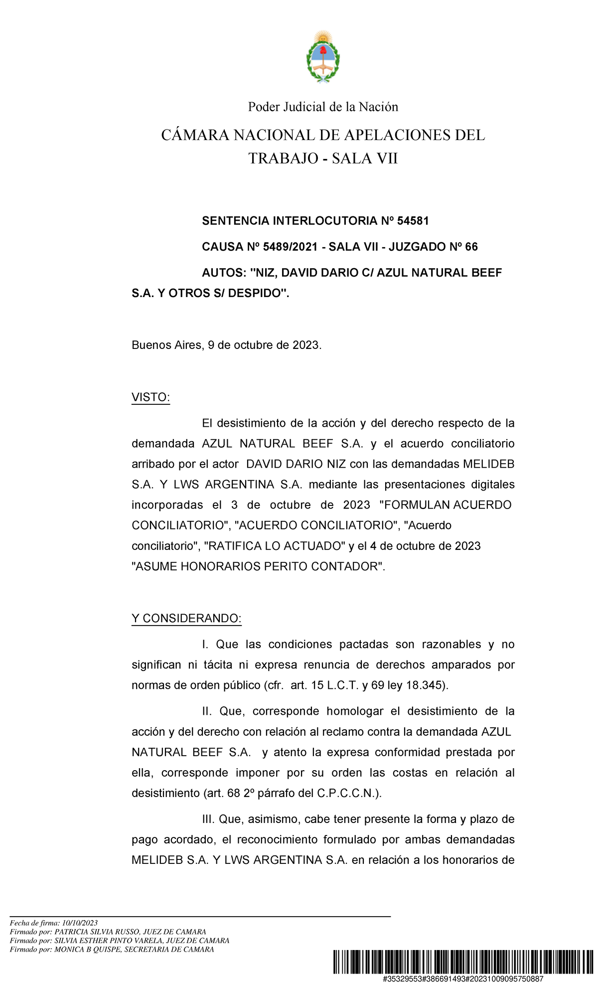Fallo - #35329553#386691493# Poder Judicial de la Nación CÁMARA ...