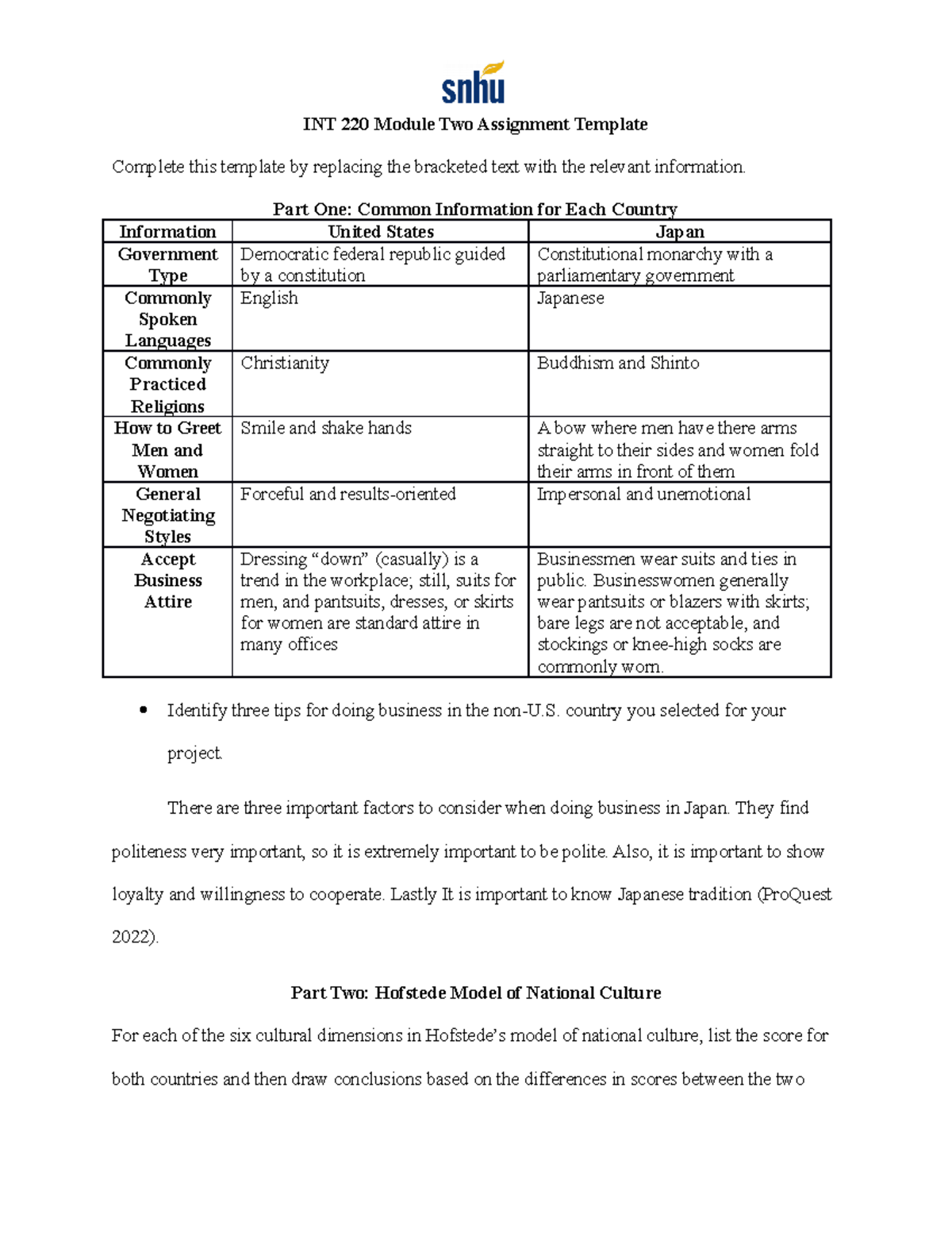 Int 220 Module Two Assignment Template Int 220 Module Two Assignment
