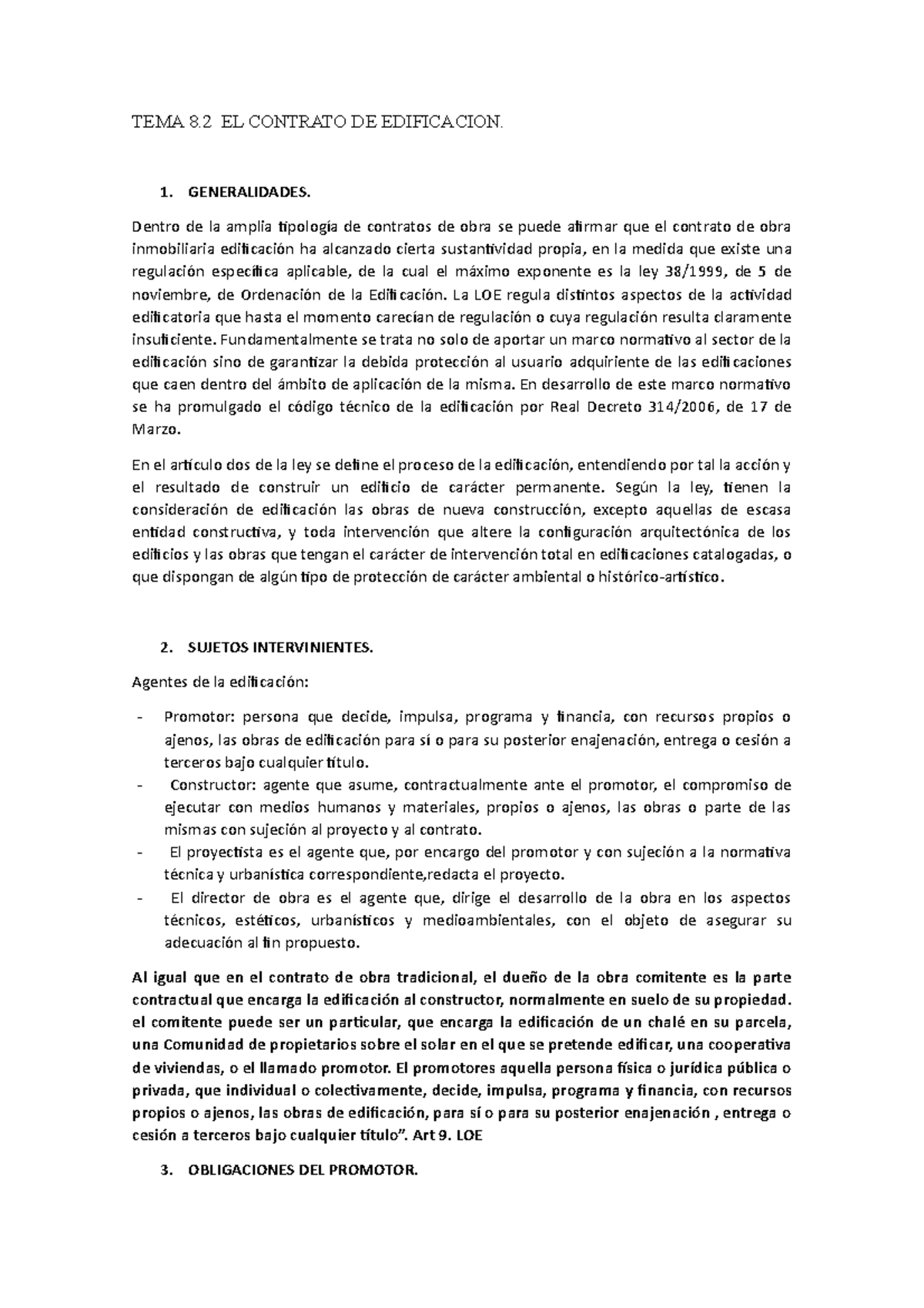 EL Contrato DE Edificacion Civil III - Derecho Civil III - URJC - Studocu