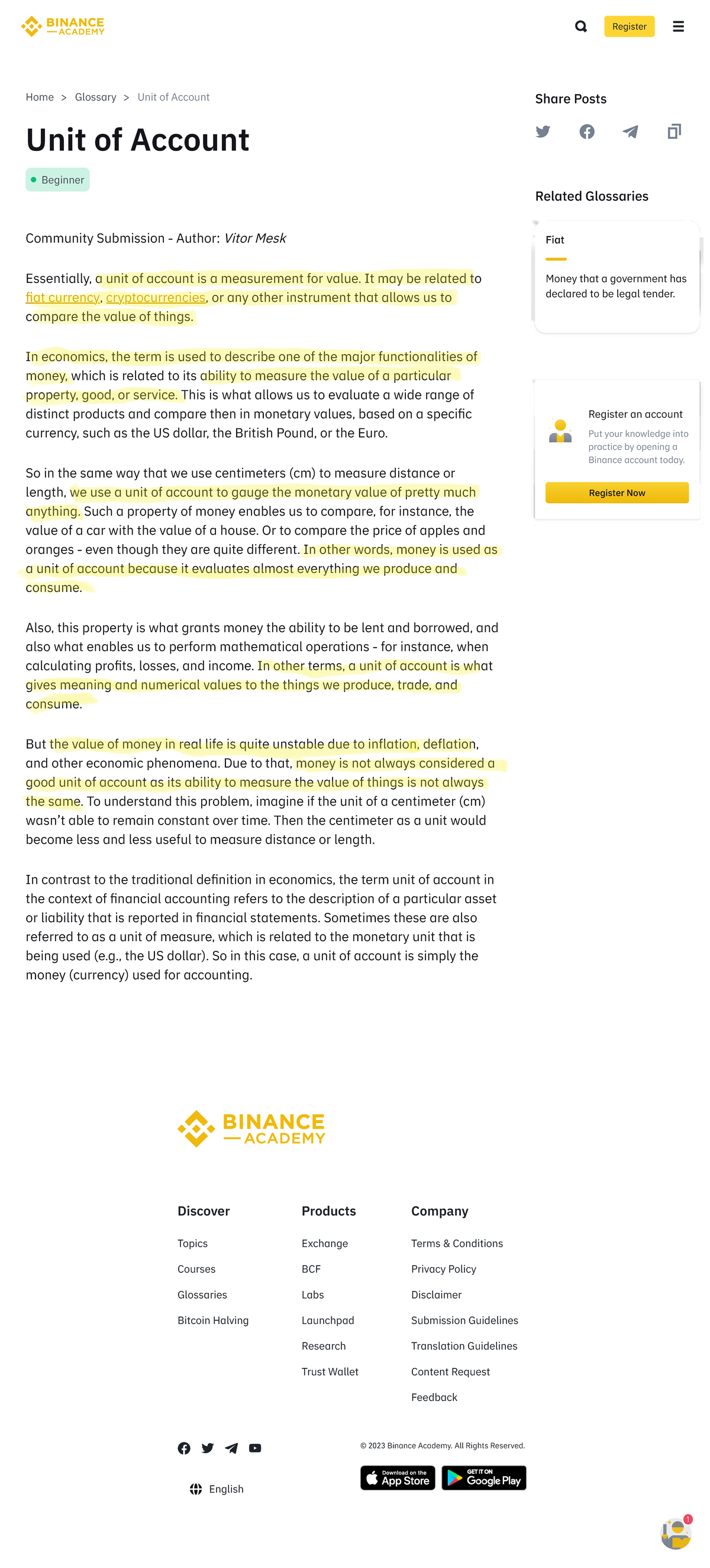 Unit of account research - Unit of Account Unit of Account Beginner ...