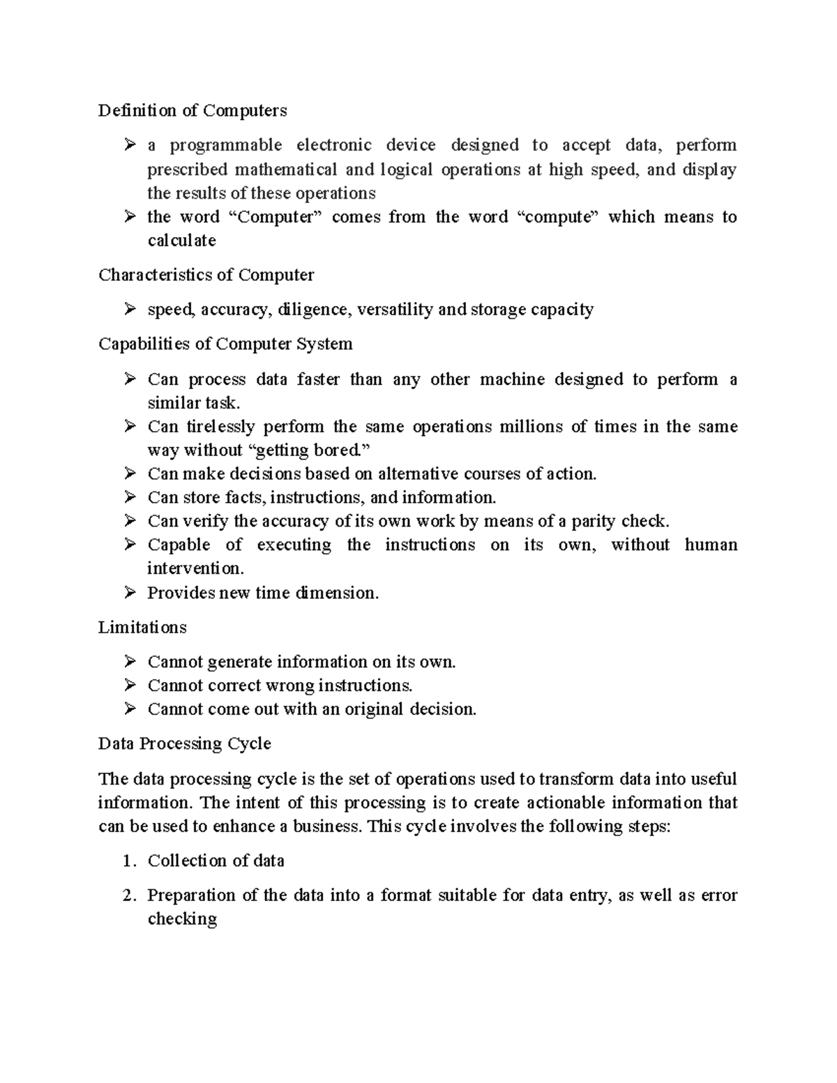 Computer - advance reading - Definition of Computers a programmable ...