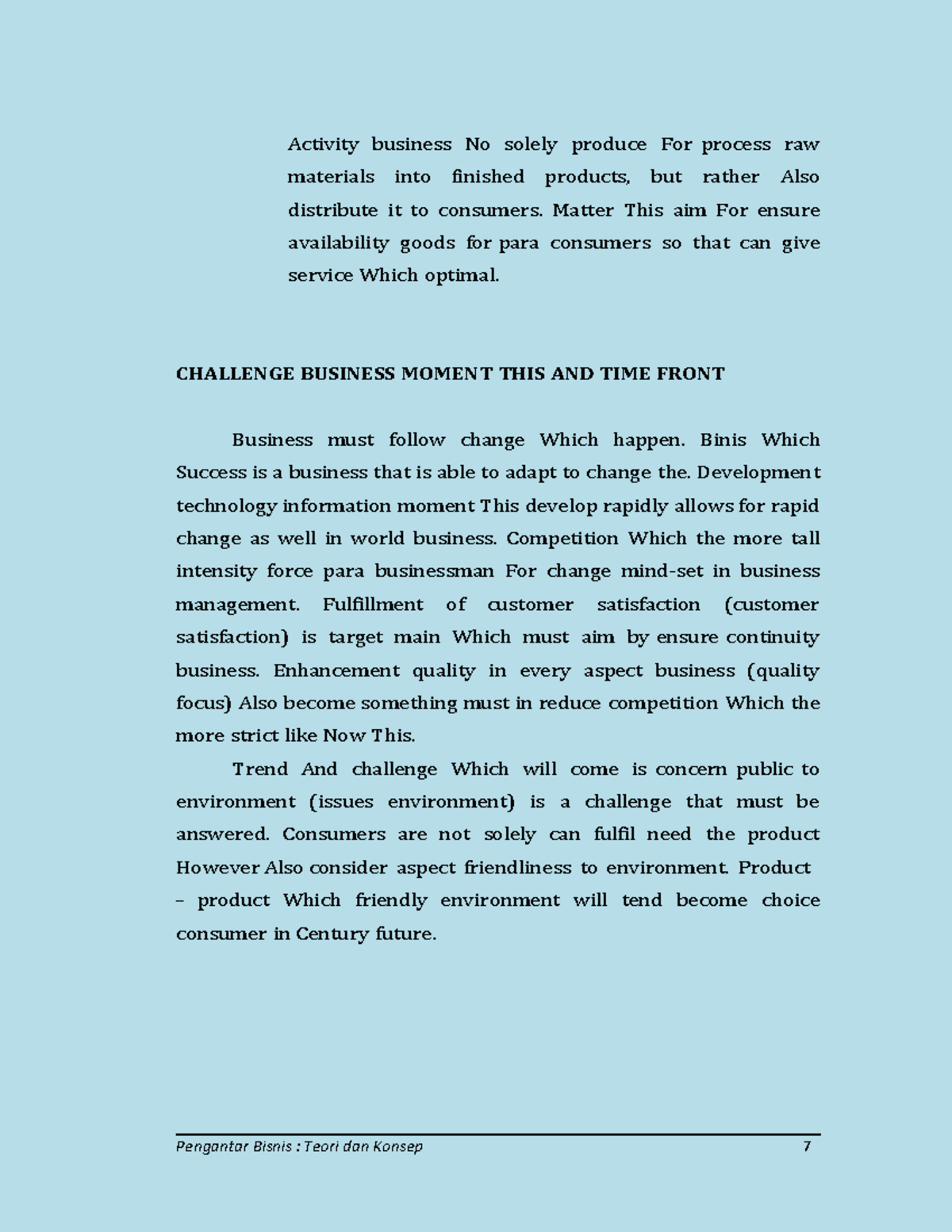 Business management theory-7 - Pengantar Bisnis : Teori dan Konsep 7 ...