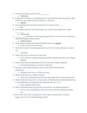 Art History Chapter 1 Reading - The Stone Age The stone age is also ...