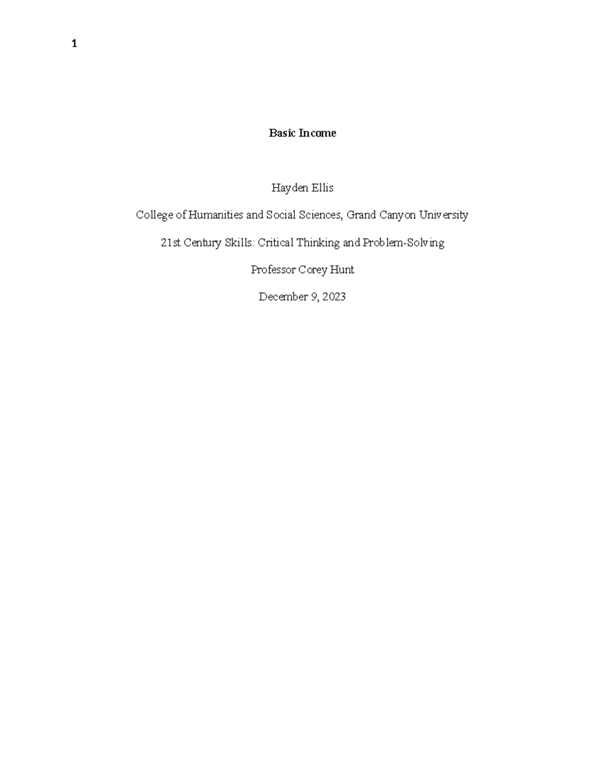 Basic Income - This proposition goes beyond being a mere financial ...