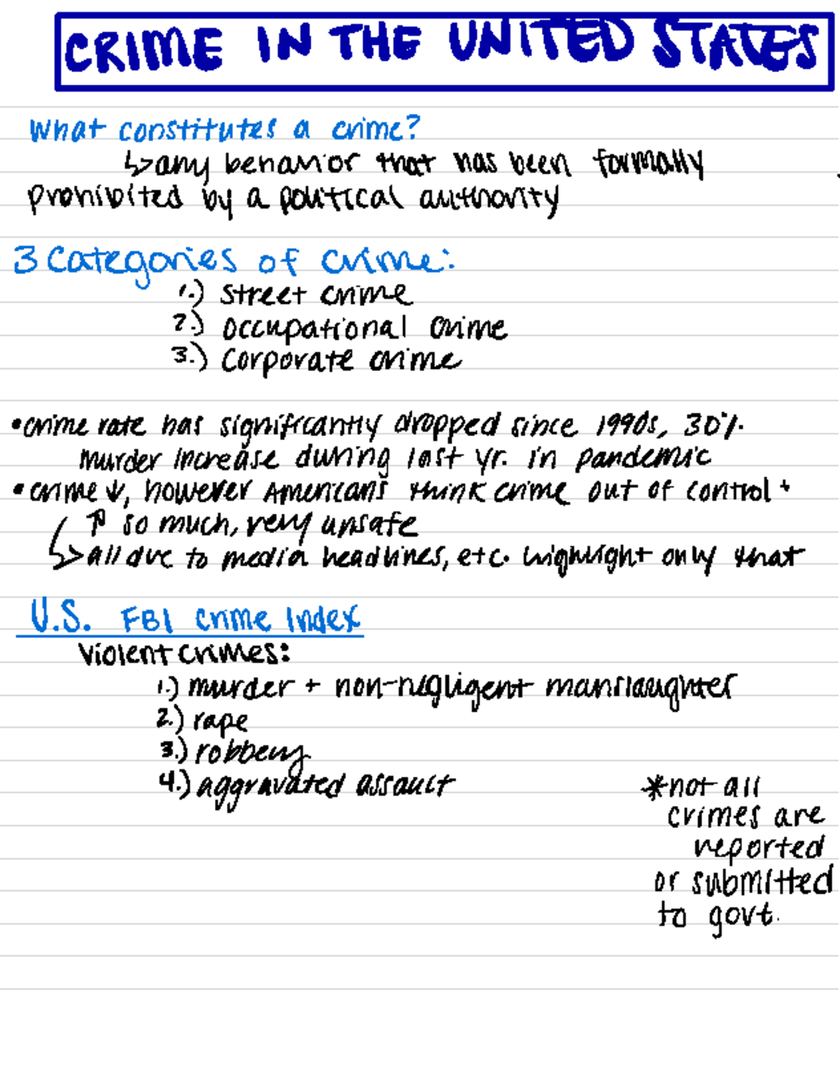 Crime in the US - Bakken - CRIME IN THE UNITED STATES What constitutes ...