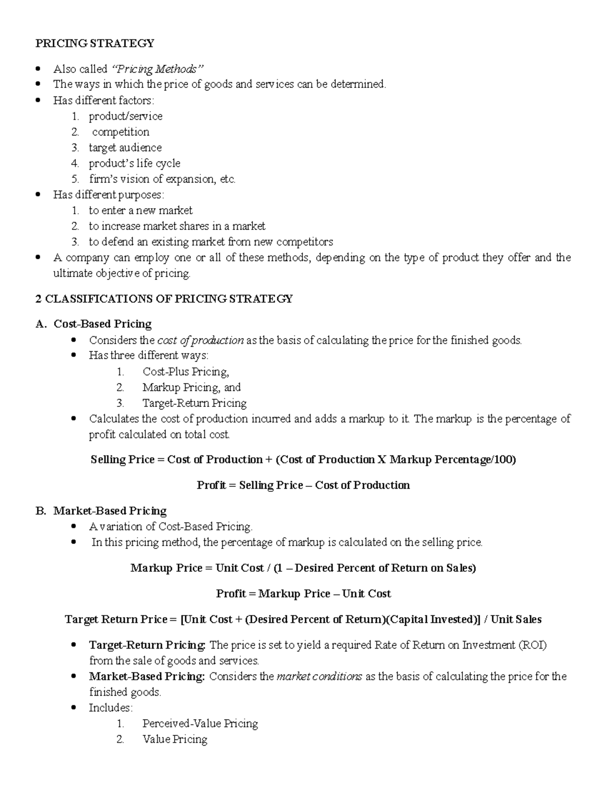 Managerial Economics: On Pricing Strategy - PRICING STRATEGY Also ...