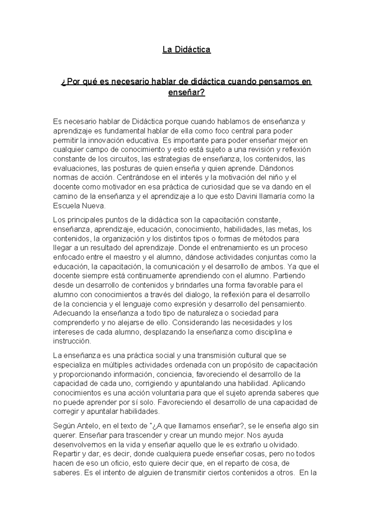 La Didáctica - jbnj - La Didáctica ¿Por qué es necesario hablar de ...