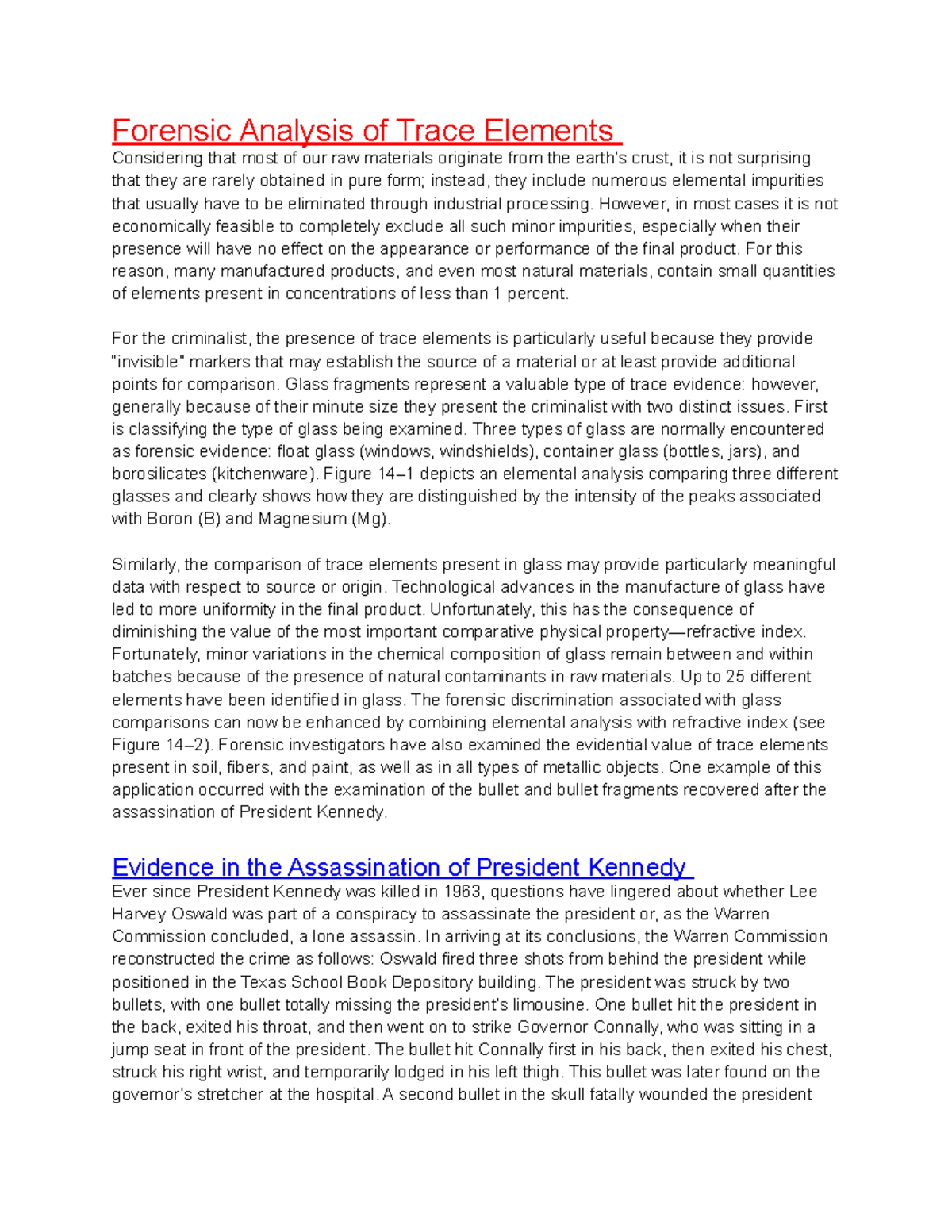 Chapter 14 (Metal, paints and soil) - Forensic Analysis of Trace ...
