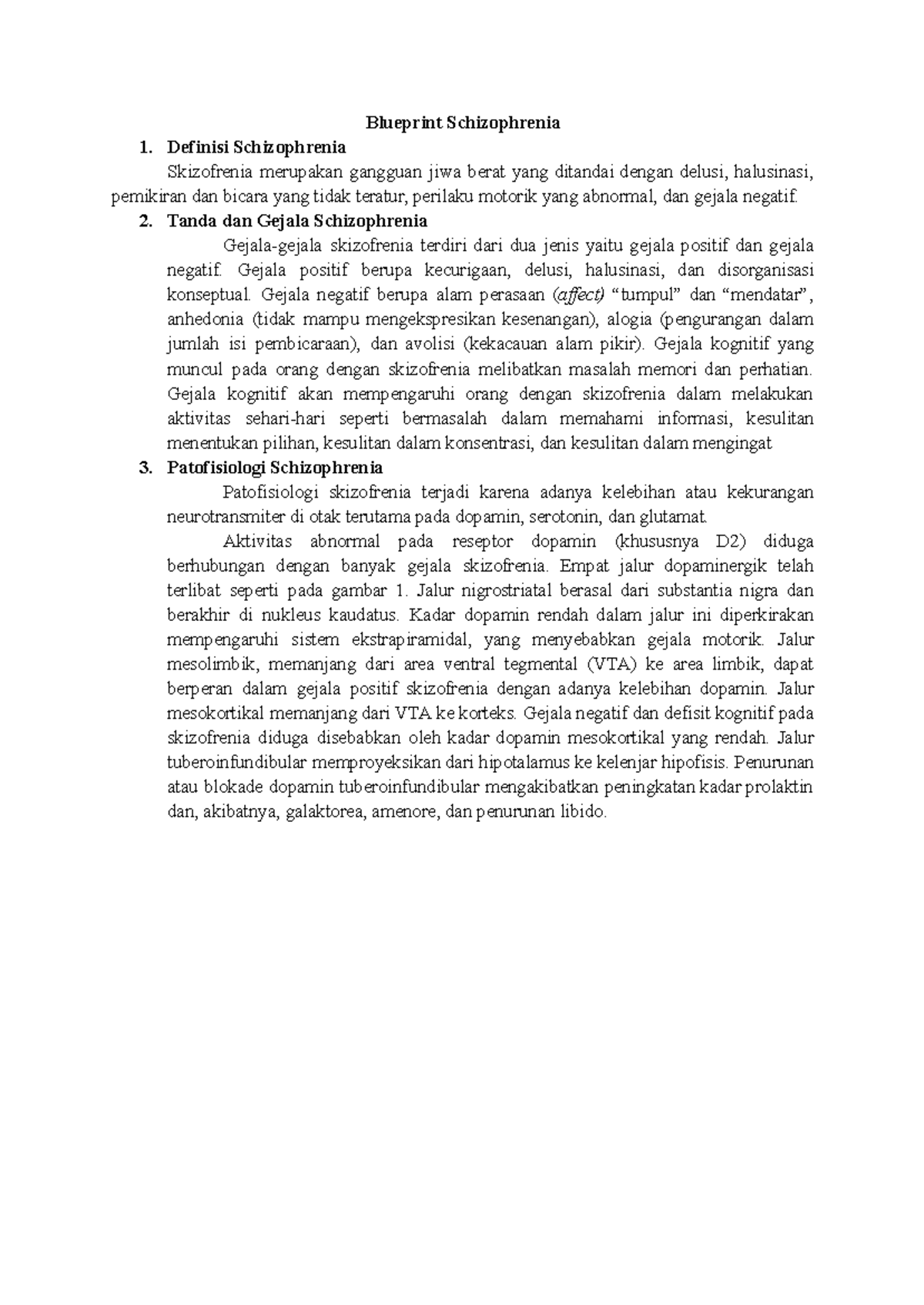 Schizophrenia Blueprint - Blueprint Schizophrenia Definisi ...