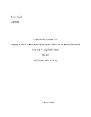 IDS 403 5-2 Activity- Self Reflection - Module 5-2: Activity- Self ...