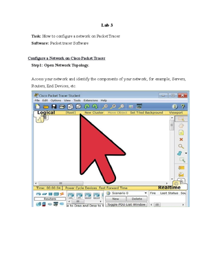 Computer Networks Lab - Lab 5 Objective: Study of following Network ...