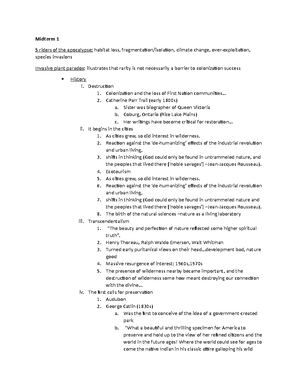 Course Outline 3130 - Conservation Biology (BIOL*3130) Winter 2023 ...