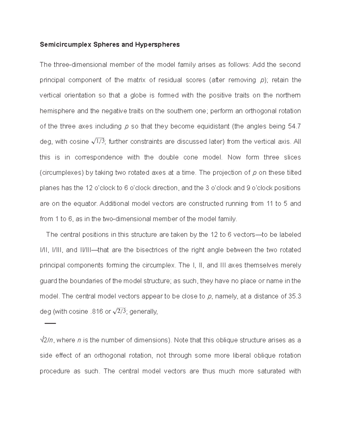 Structures of Personality Traits - Semicircumplex Spheres and ...
