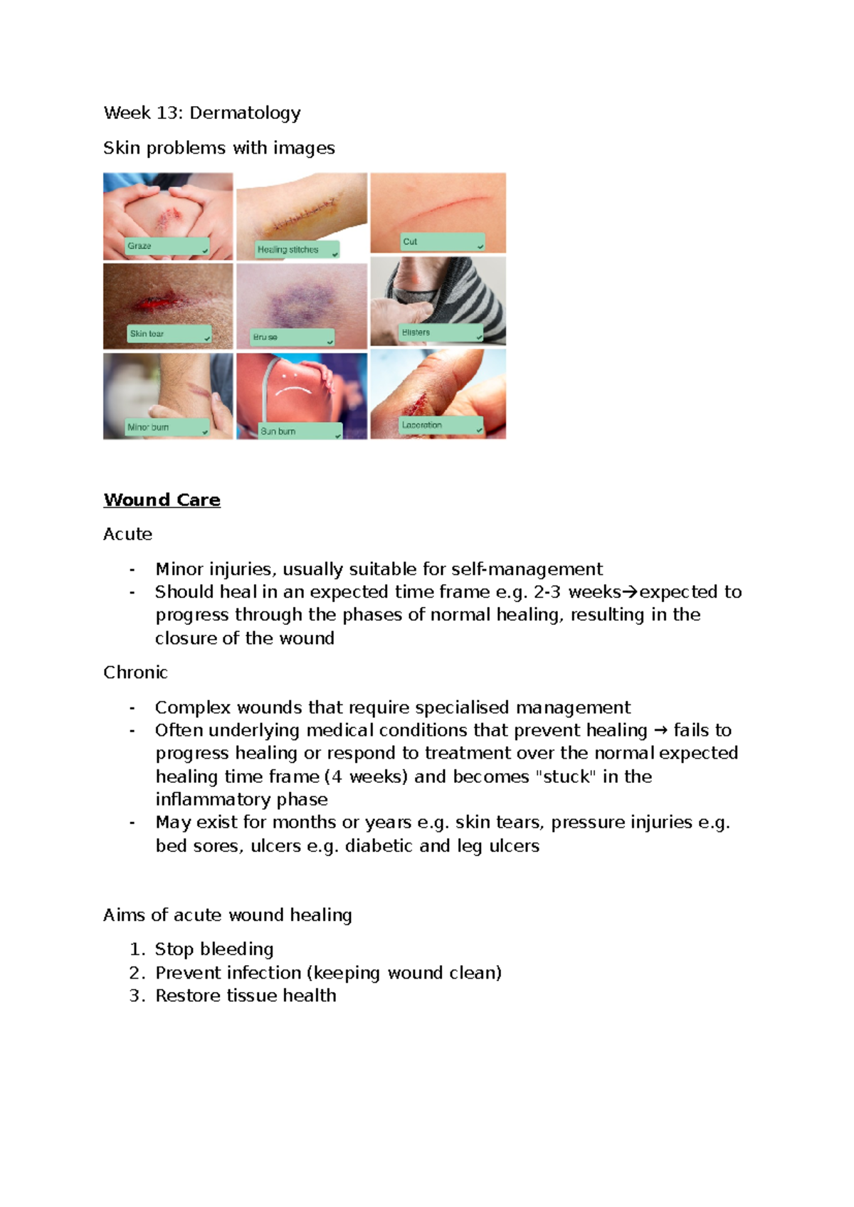 Week 13 Dermatology - Week 13: Dermatology Skin problems with images ...